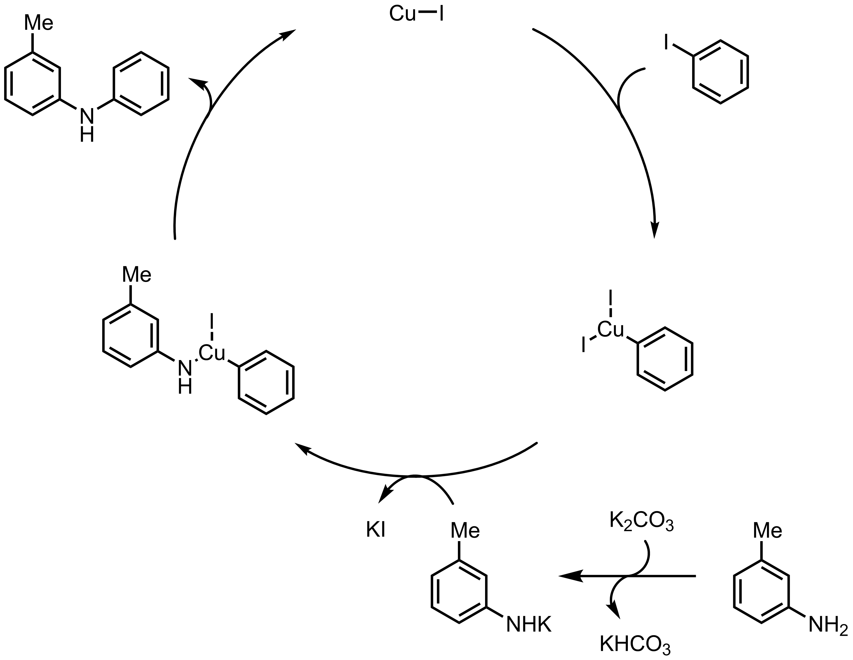 Schema of the Goldberg Reaction