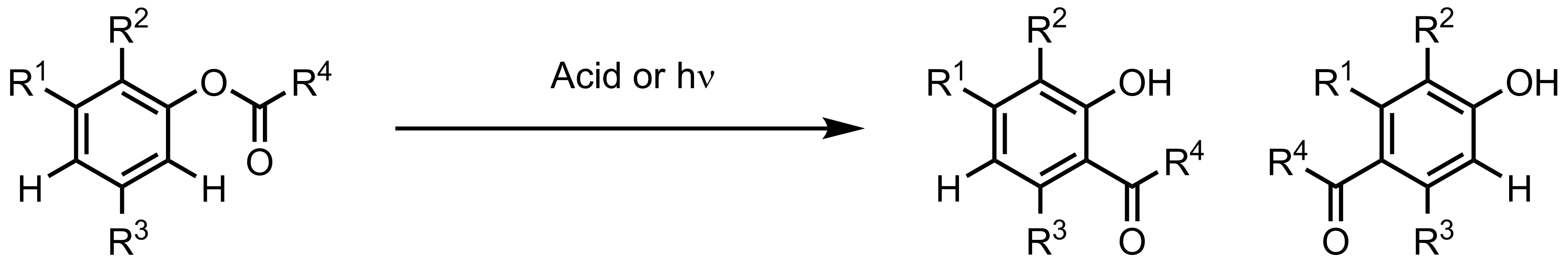 Schema of the Fries Rearrangement