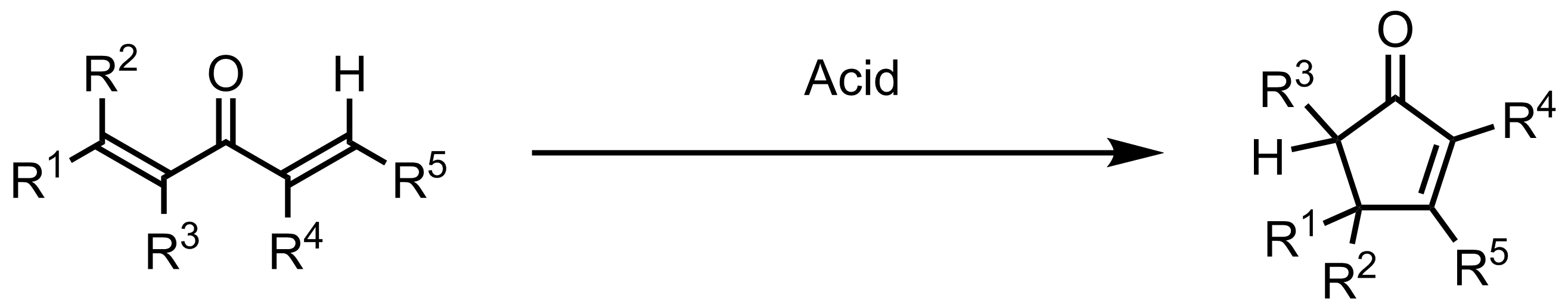 Schema of the Nazarov Cyclization Reaction