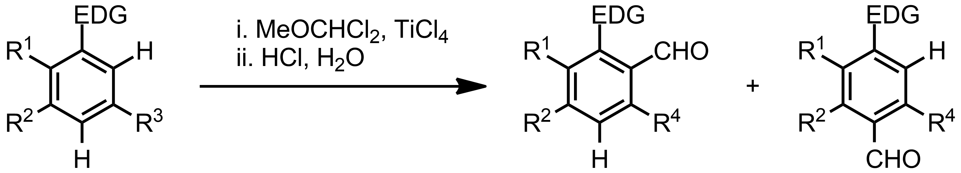 Schema of the Rieche Formylation