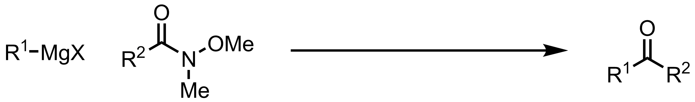 Schema of the Weinreb Ketone Synthesis